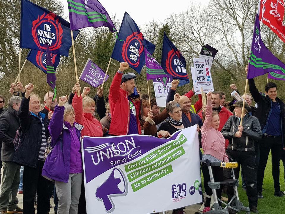 Bringing UNISON's Pay Up Now! message into the birthplace of our ...