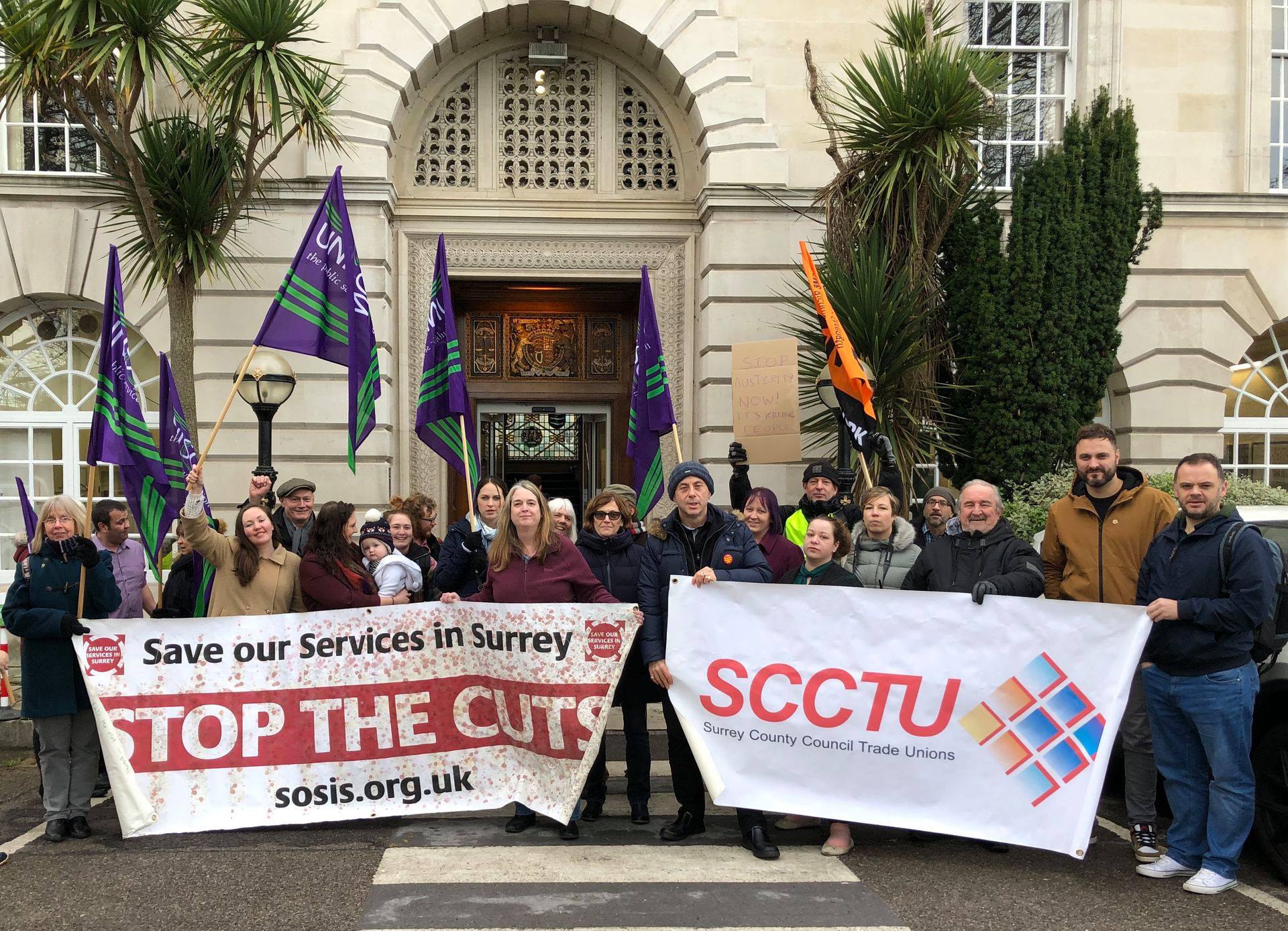 Surrey UNISON protest closure of children's centres | Article | News ...