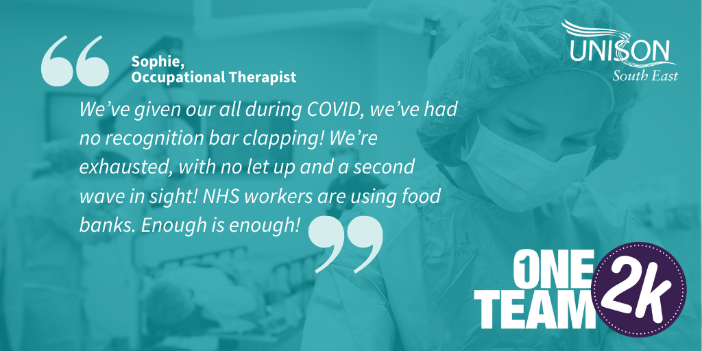 UNISON NHS workers join in with #OneTeam2K | Article | News | UNISON ...