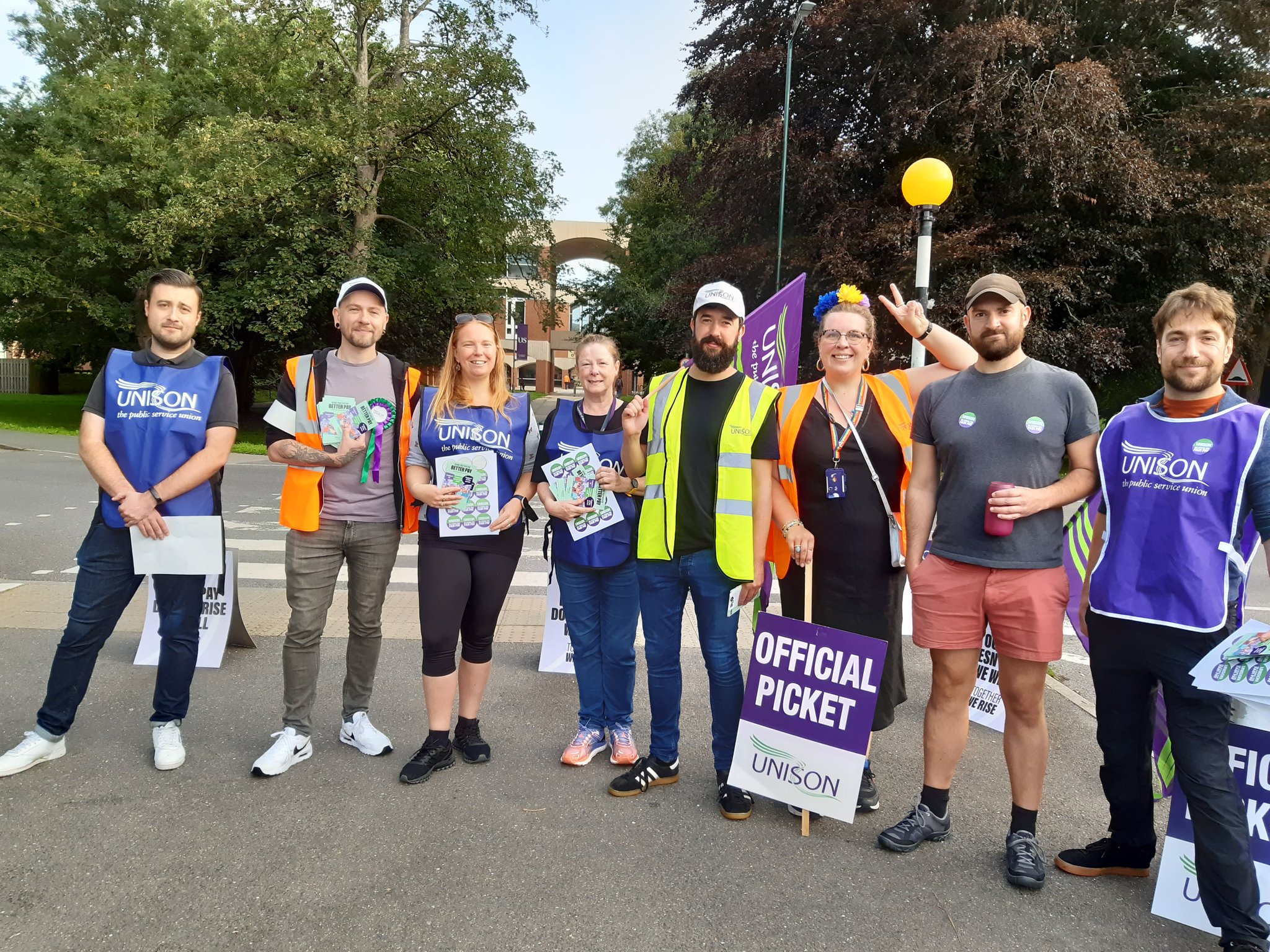 University of Sussex staff on strike (day 1) | Article | News | UNISON ...