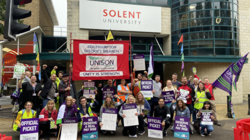 “On strike – can’t pay the rent!” | Article | News | UNISON South East