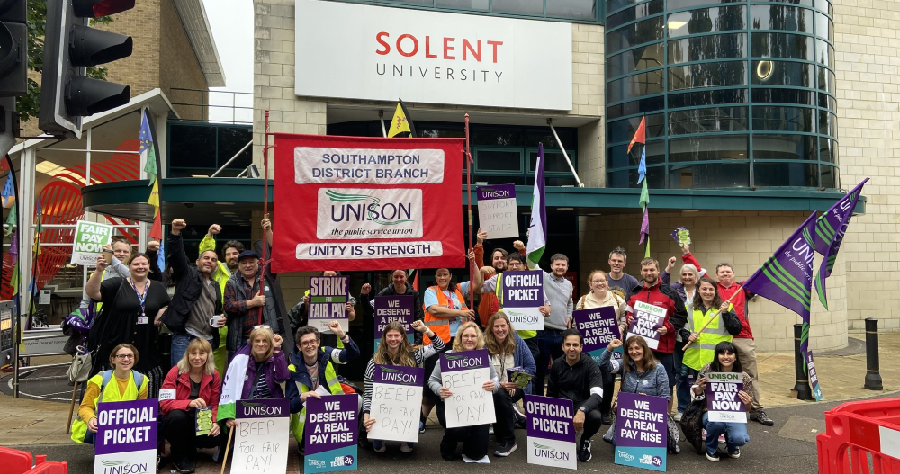 “On strike – can’t pay the rent!” | Article | News | UNISON South East
