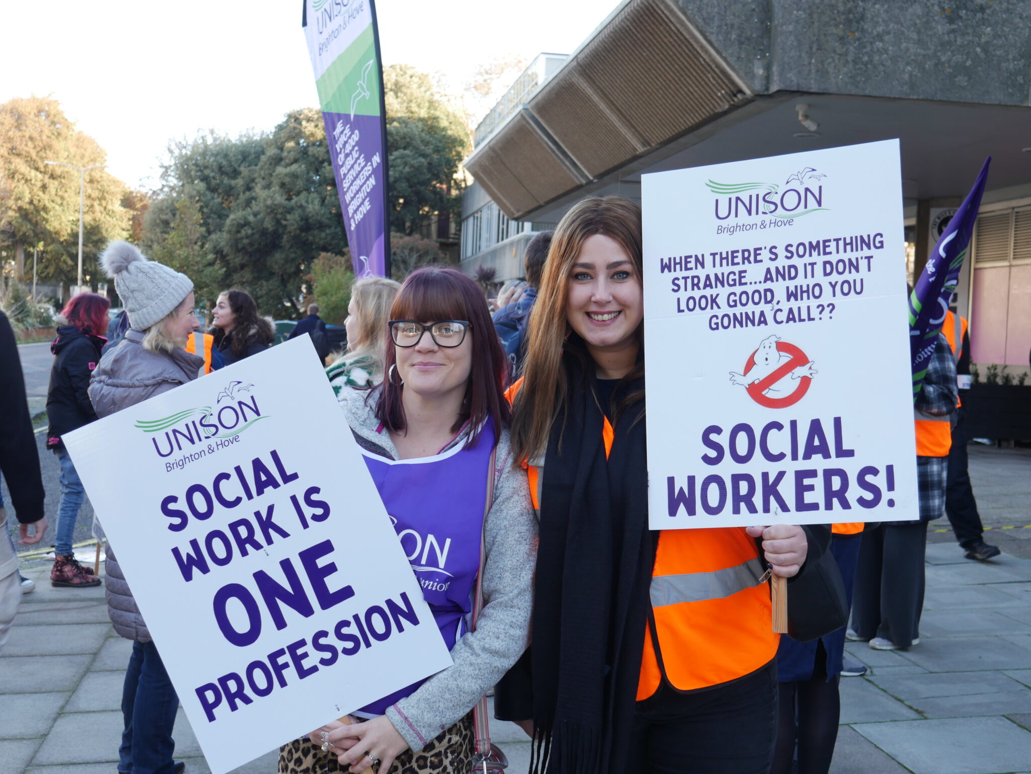 Equal work, equal pay: Brighton social workers take strike action ...
