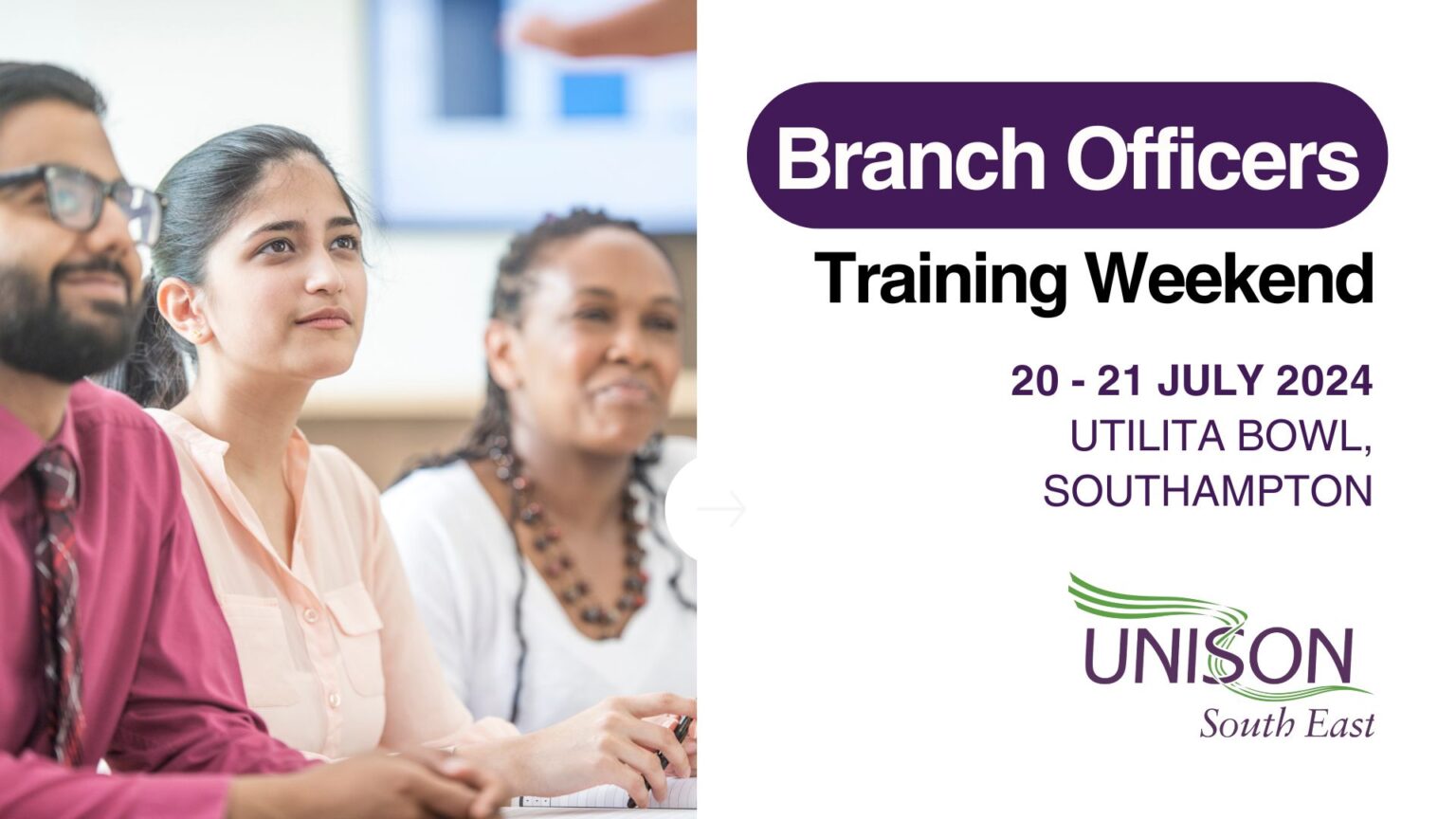 Branch Officers Training Weekend 2024 | Events | UNISON South East